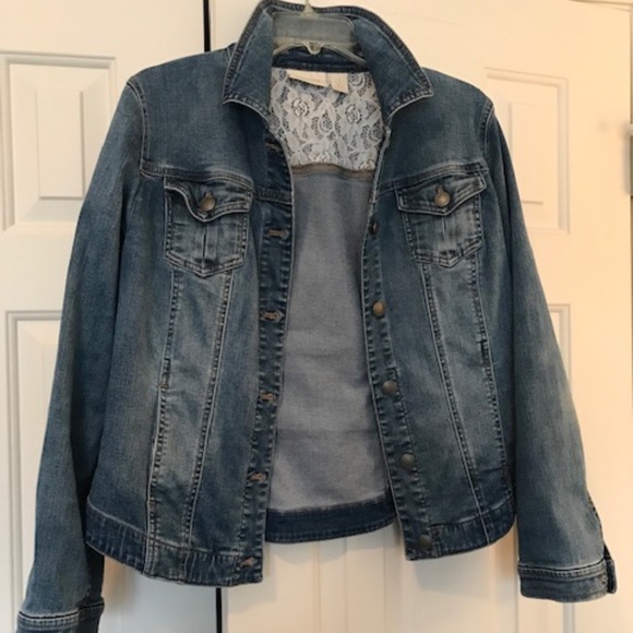 Chico's | Jackets & Coats | Denim Jacket Chicos Size | Poshmark
